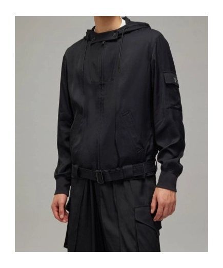 Y3 Drawstring Zip-up Hoodie