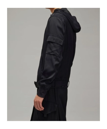 Y3 Drawstring Zip-up Hoodie