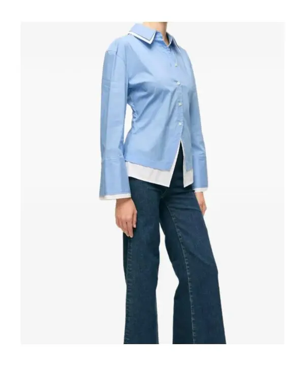 Veronica Beard Bonnie Collared Shirt - Blue