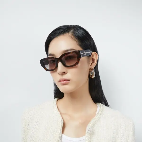 Gucci Rectangular Frame Sunglasses