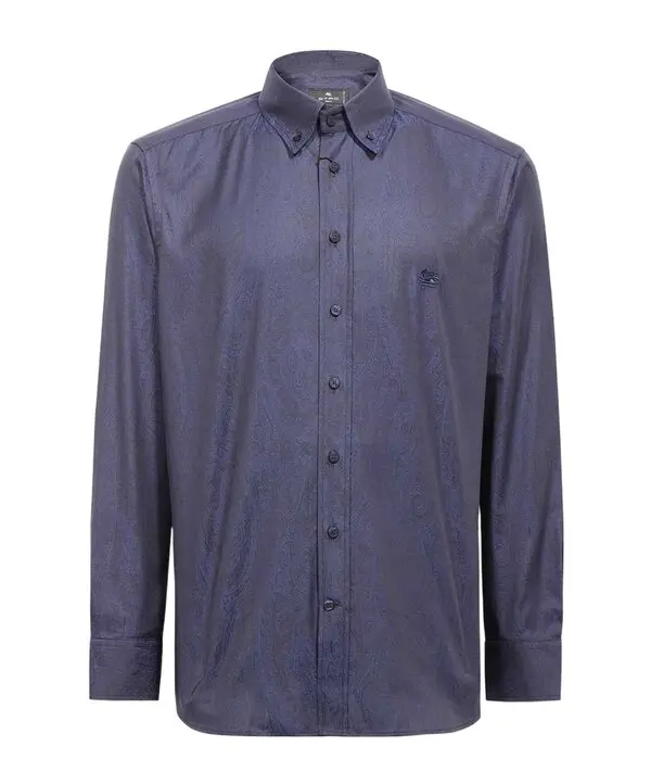 Etro Paisley-jacquard Buttoned Shirt
