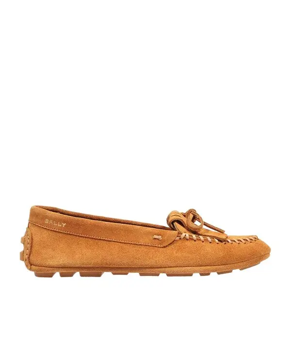 Bally Logo Moccasins