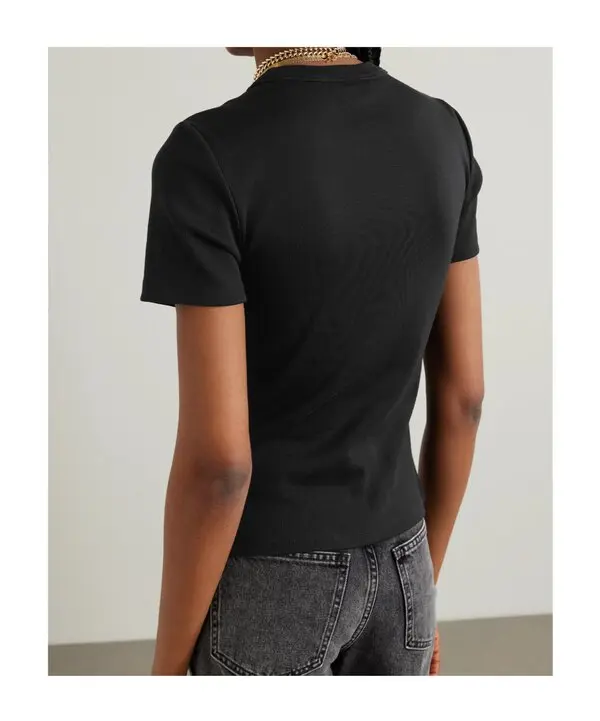 Veronica Beard Ribbed Crew-neck T-shirt
