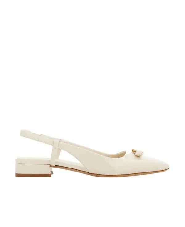 FERRAGAMO Bow Slingback Heel - Nude
