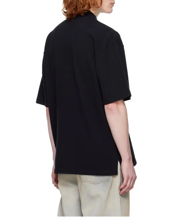 Maison Kitsuné Bold Fox Head Patch Oversized Polo Shirt
