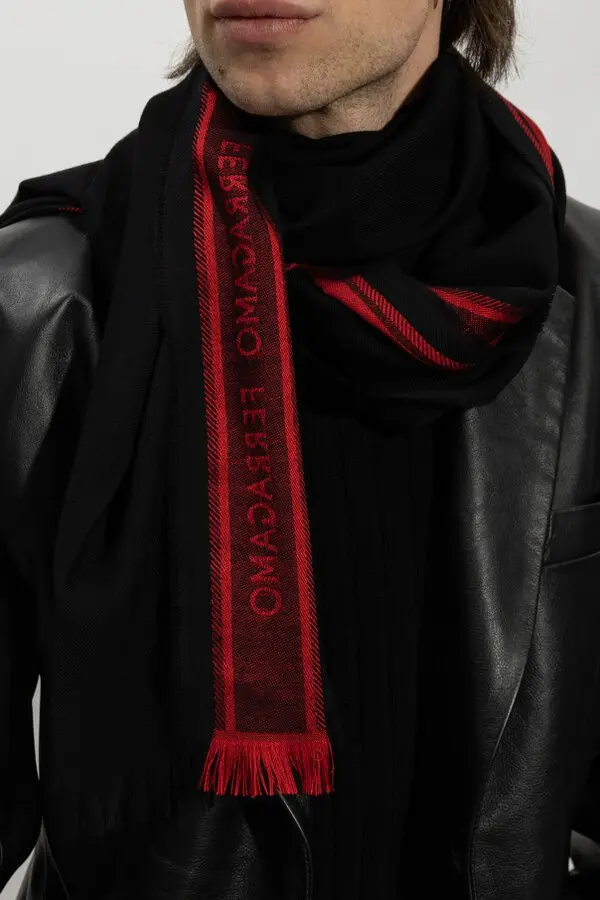 FERRAGAMO Color Blocked Scarf