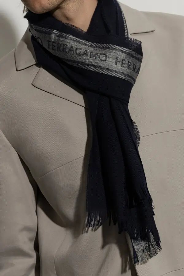 FERRAGAMO Color Blocked Scarf