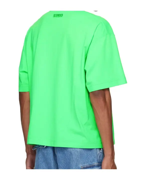 Vetements Oval Logo Printed Crewneck T-shirt