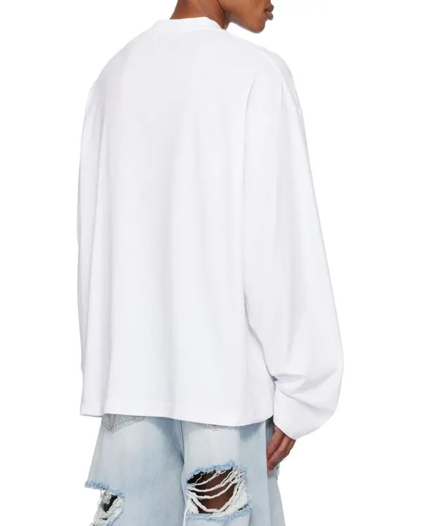 Vetements Logo Printed Long Sleeved T-shirt