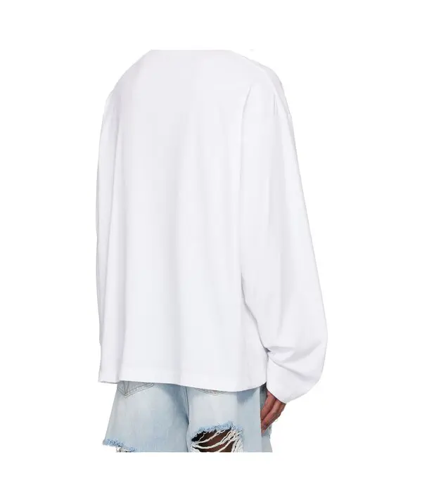 Vetements Logo Printed Long Sleeved T-shirt