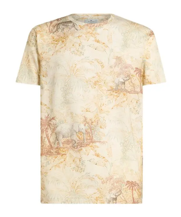 Etro Graphic-printed Crewneck T-shirt