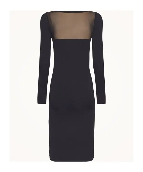Wolford Sheer Panel Midi Dress