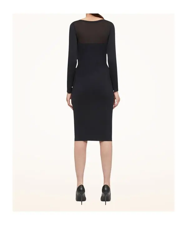 Wolford Sheer Panel Midi Dress