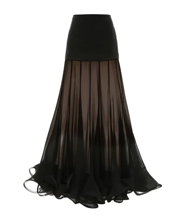 Zimmermann Illustration Maxi Skirt - Black
