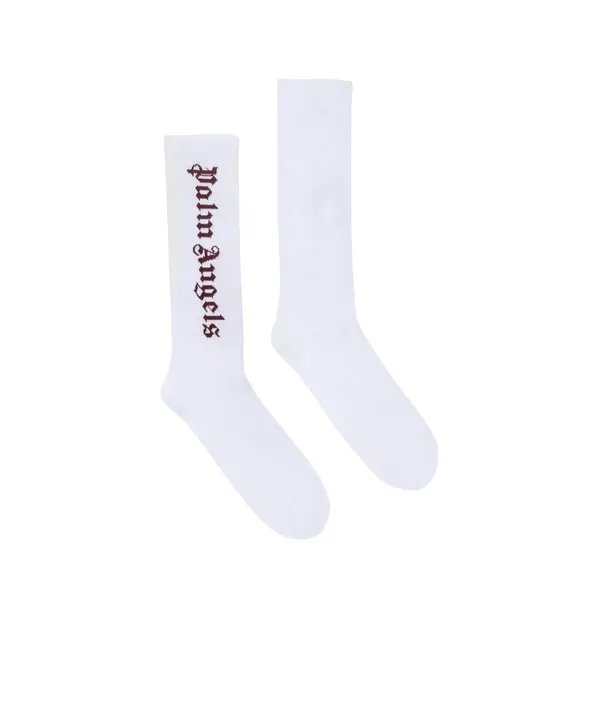 Palm Angels Logo Intarsia Socks