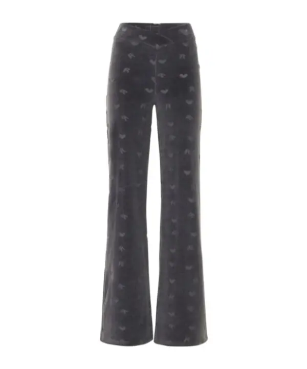 ROTATE BY BIRGER CHRISTENSEN Briella Velvet Logo Leggings