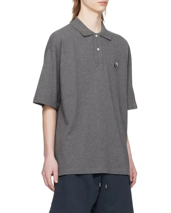Maison Kitsuné Bold Fox Head Patch Oversized Polo Shirt