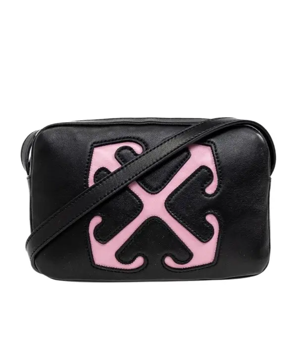 Off-White Metropolitan Camera Logo Patch Crossbody Bag - Black