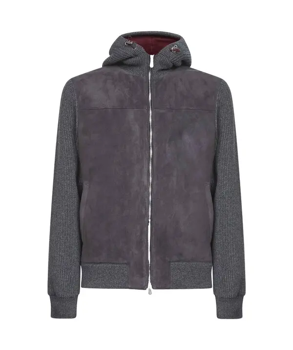 Brunello Cucinelli Zip-up Hooded Jacket - Black