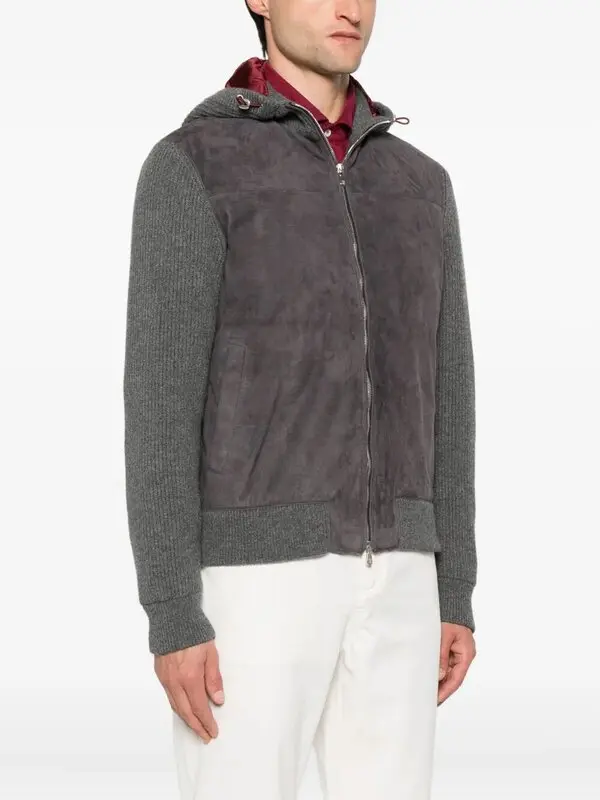 Brunello Cucinelli Zip-up Hooded Jacket - Black
