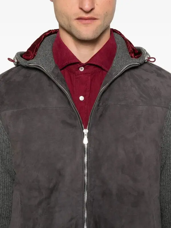 Brunello Cucinelli Zip-up Hooded Jacket - Black