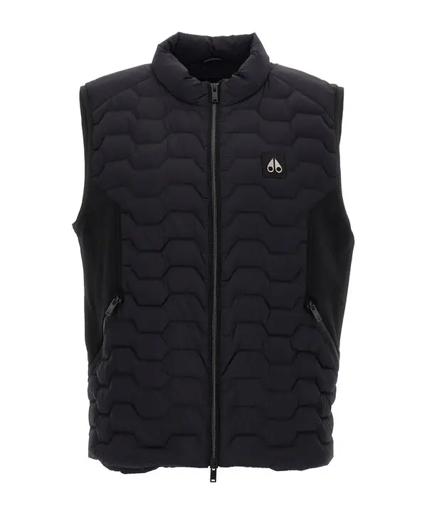 Moose Knuckles Granite Logo Plaque Vest