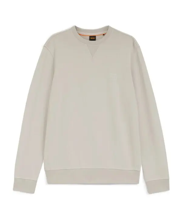 Hugo Boss Westart Crew-neck Logo-detail Sweatshirt