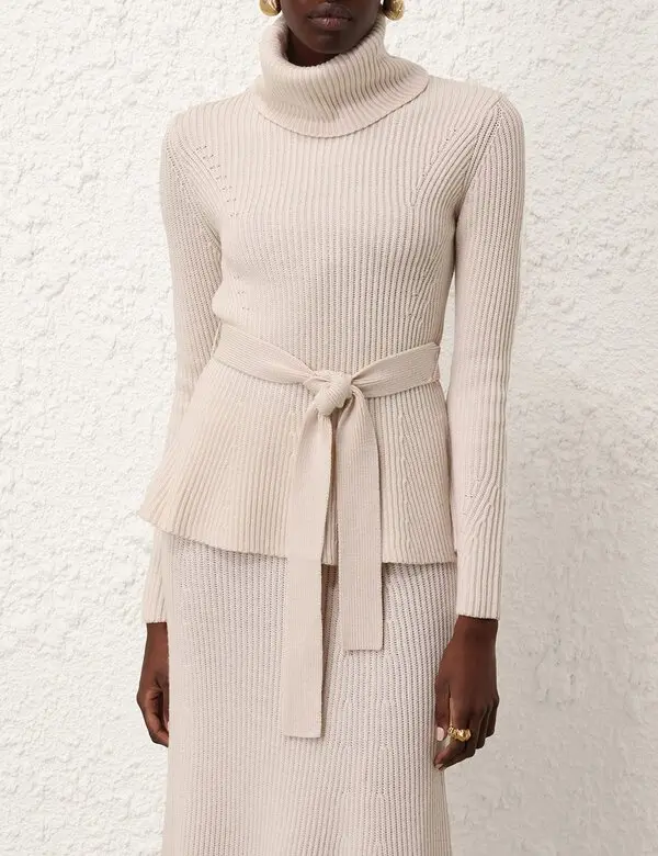 Zimmermann Illustration Paneled Rib Skirt