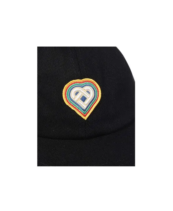 Casablanca Heart Rainbow Embroidered Baseball Cap