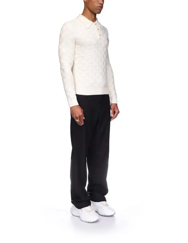 Casablanca Straight Knit Polo Shirt