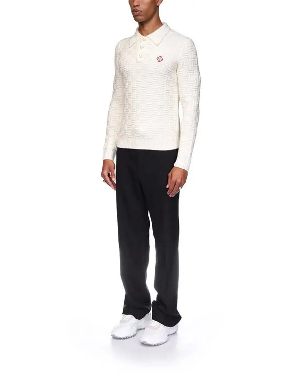 Casablanca Straight Knit Polo Shirt