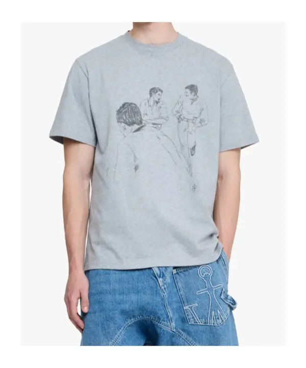 J.W.ANDERSON Jw Anderson Cafe Scene Printed T-shirt