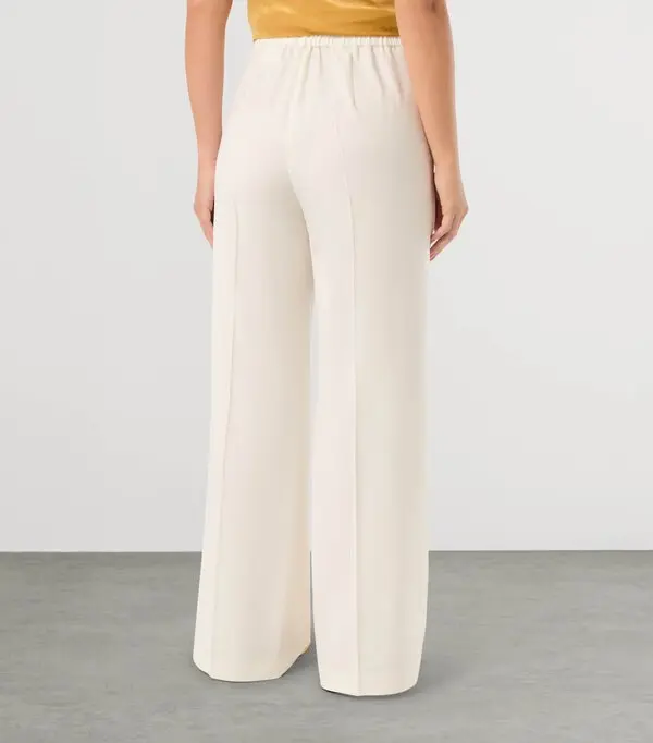 Marina Rinaldi Virgin Wool Wide-leg Trousers