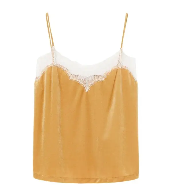 Marina Rinaldi Lace-trim Cami Top