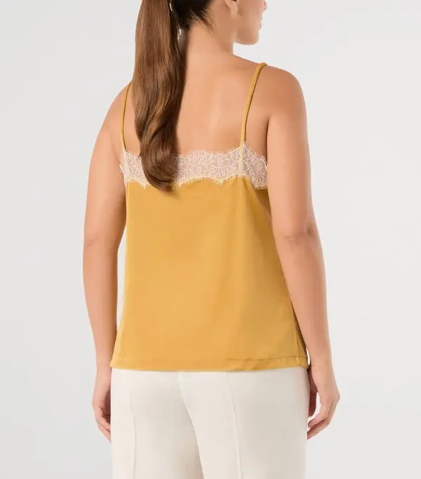 Marina Rinaldi Lace-trim Cami Top