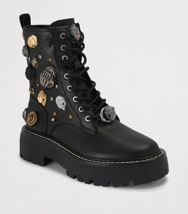 Kurt Geiger Leather Woolwich Eagle Boots