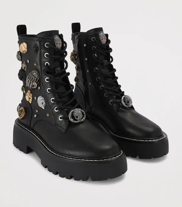 Kurt Geiger Leather Woolwich Eagle Boots