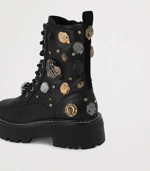 Kurt Geiger Leather Woolwich Eagle Boots