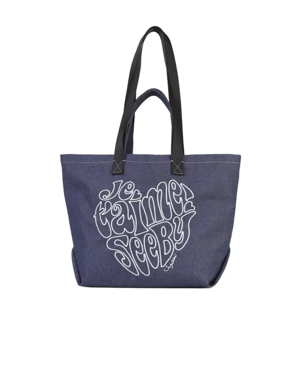 See By Chloé Je T'aime Denim Tote Bag