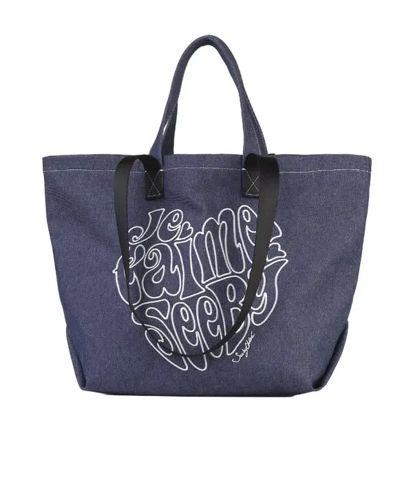 See By Chloé Je T'aime Denim Tote Bag