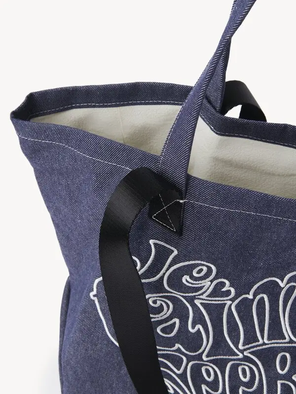 See By Chloé Je T'aime Denim Tote Bag