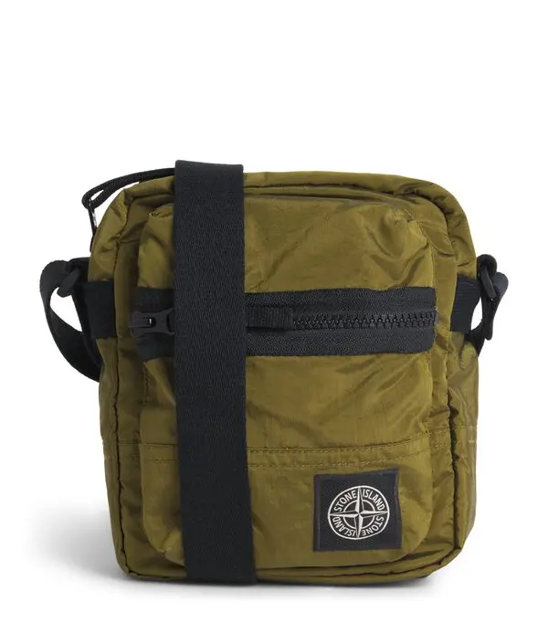 Stone Island Coated-nylon Logo Cross-body Bag