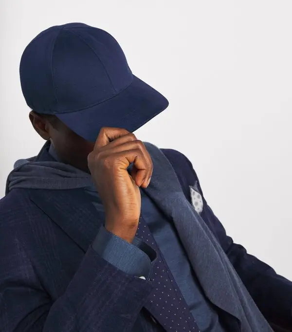 Eleventy Cotton-cashmere Baseball Cap