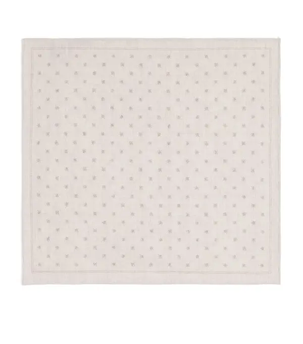 Eleventy Cotton-wool Pocket Square