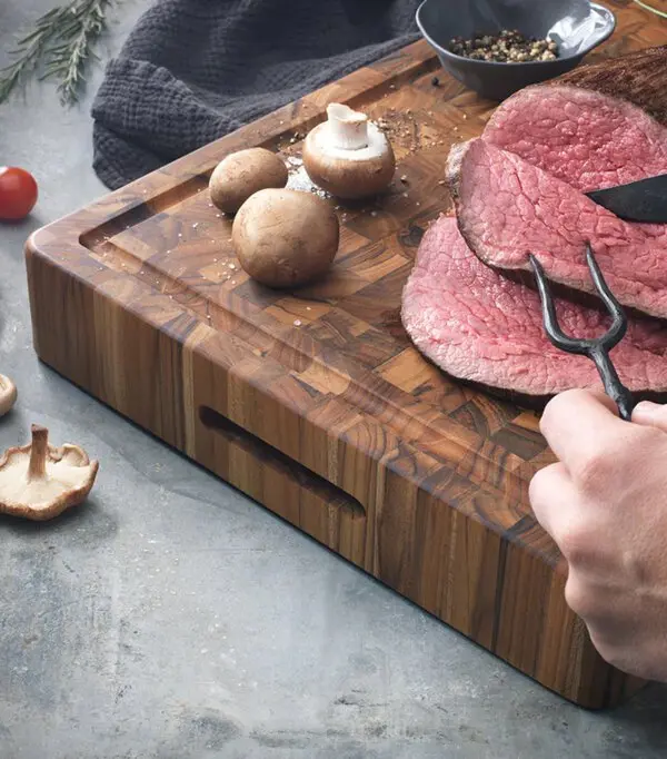 TEAKHAUS Extra Thick Butcher Block Carving And Cutting Board