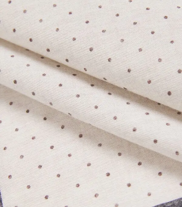 Eleventy Cotton-wool Geometric Pocket Square