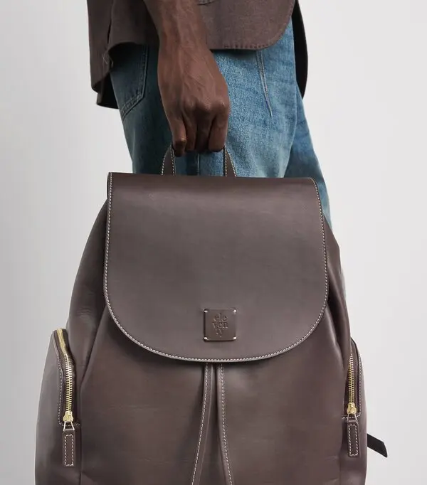 Eleventy Leather Backpack