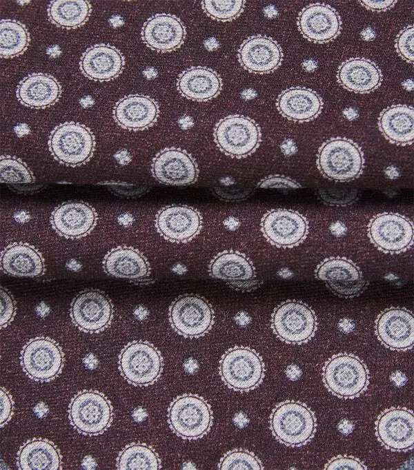 Eleventy Cotton-wool Geometric Pocket Square
