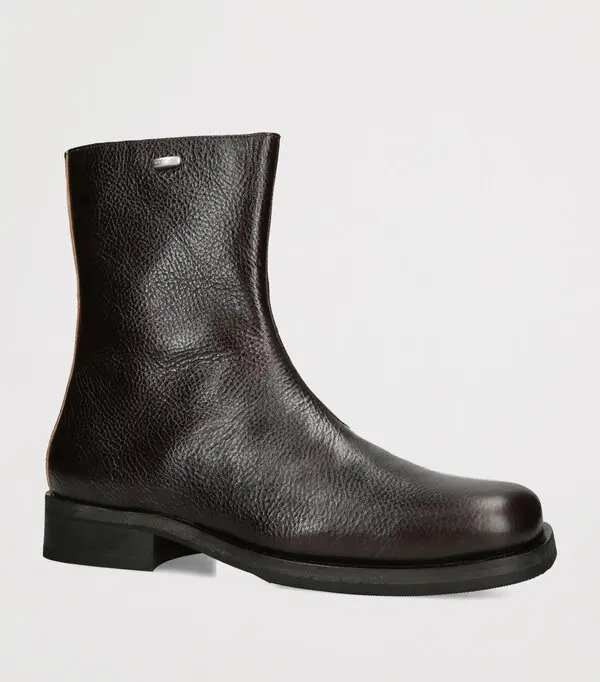 Our Legacy Leather Camion Ankle Boots