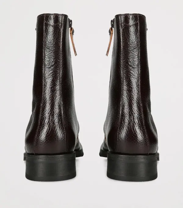 Our Legacy Leather Camion Ankle Boots